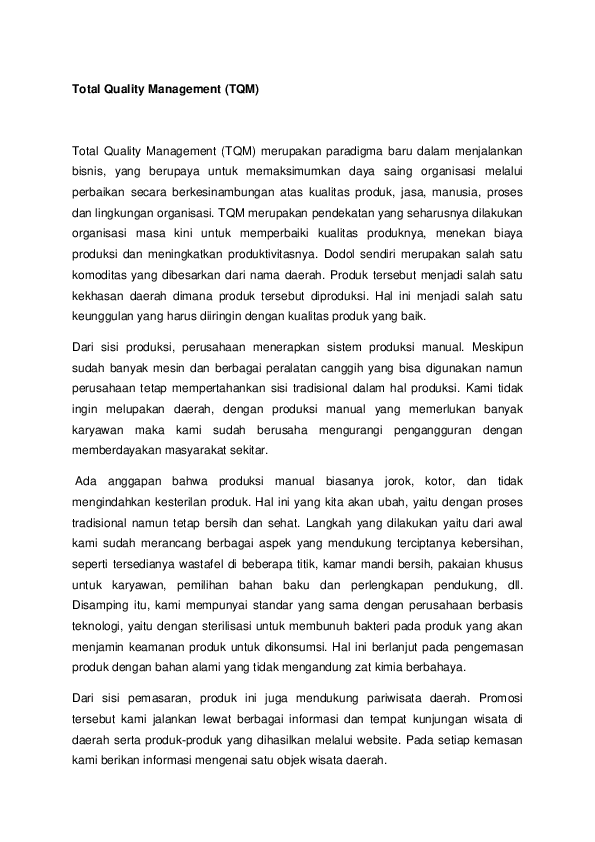 (DOC) Total Quality Management (TQM)