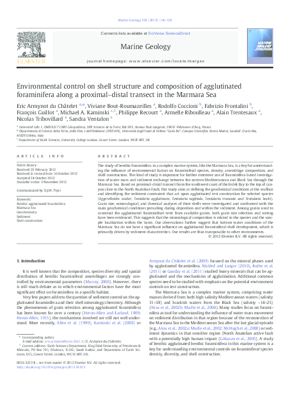 (PDF) Environmental control on shell structure and composition of ...