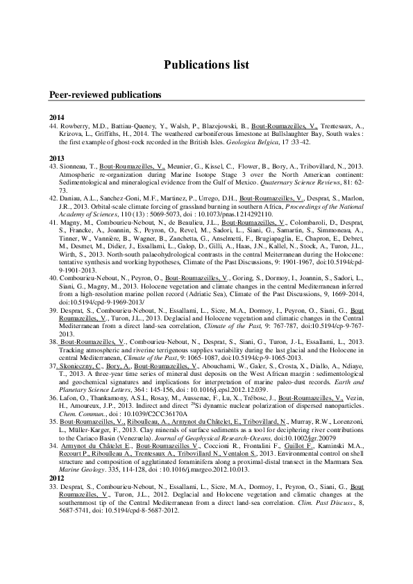 (DOC) Publications list