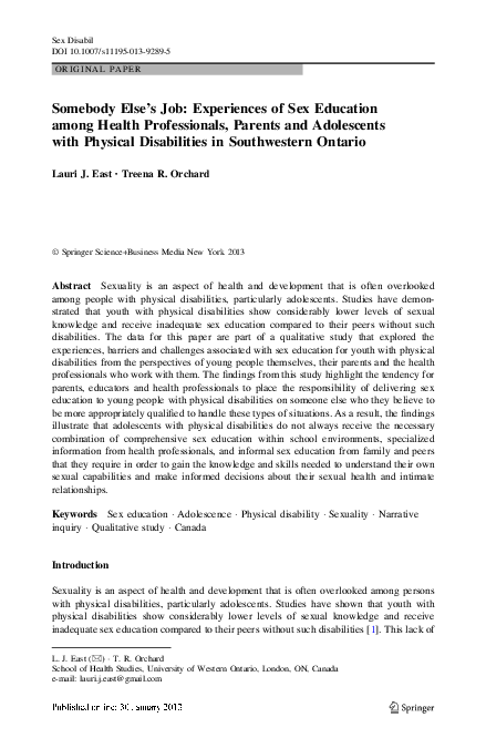 (PDF) Somebody Else's Job