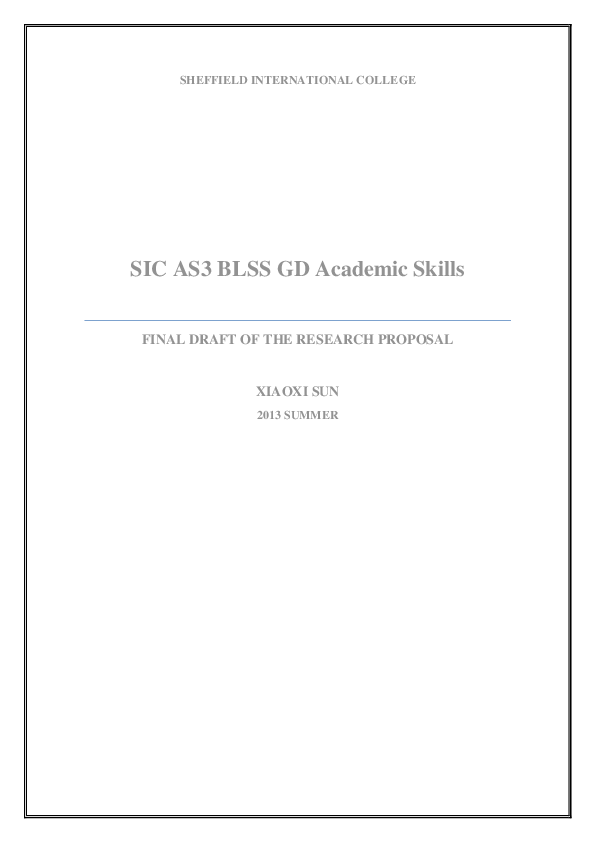 (PDF) SHEFFIELD INTERNATIONAL COLLEGE SIC AS3 BLSS GD Academic Skills FINAL DRAFT OF THE ...