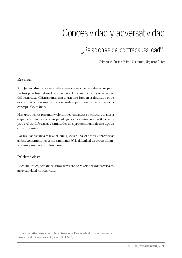 (PDF) exlibris Concesividad y adversatividad...