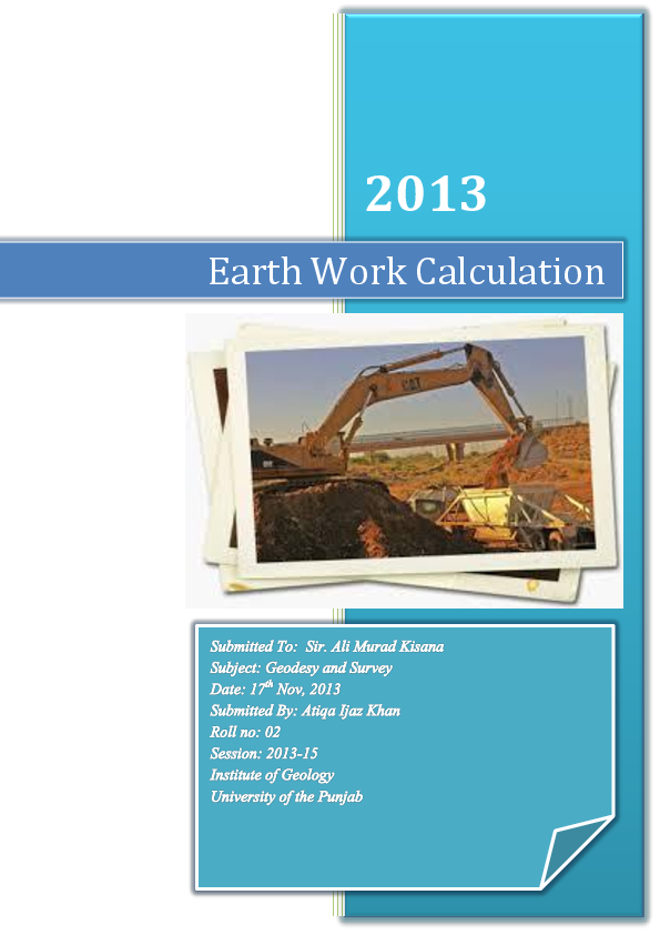 (PDF) Earth Work Calculation