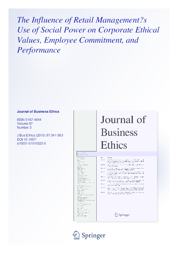 (PDF) The Influence of Retail Management’s Use of Social Power on ...