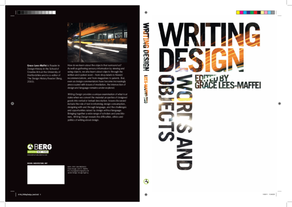 (PDF) Writing Design: Words and Objects