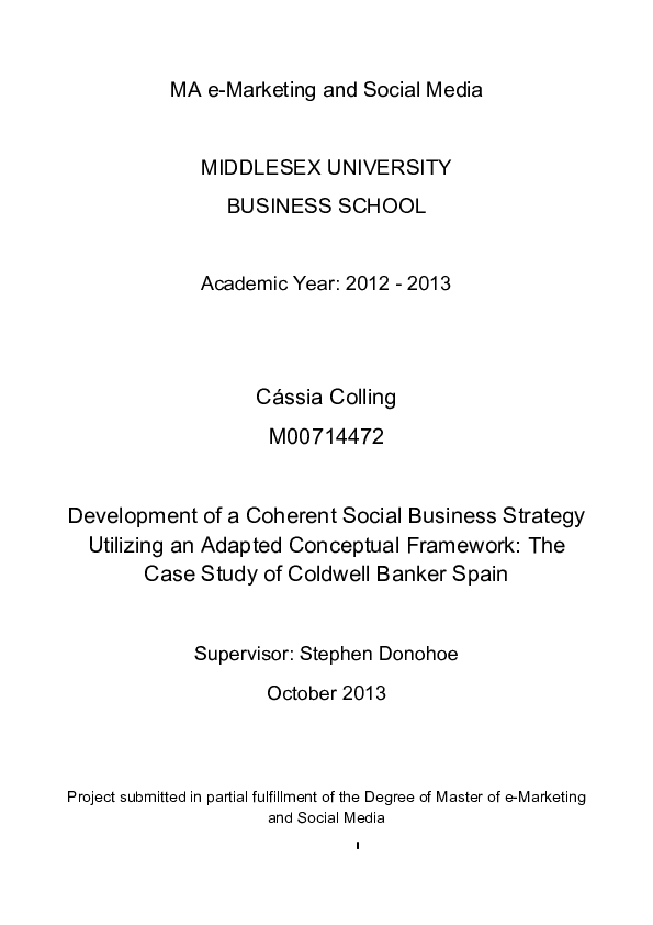 (PDF) Development of a Coherent Social Business Strategy Utilizing an ...