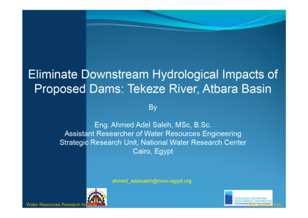 (PDF) Eliminate Downstream Hydrological Impacts of Proposed Dams ...