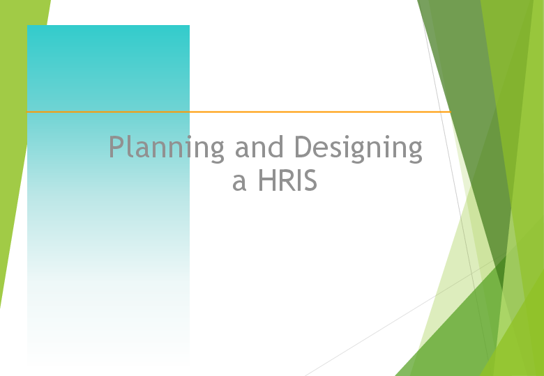 (PPT) Planning and Designing a HRIS