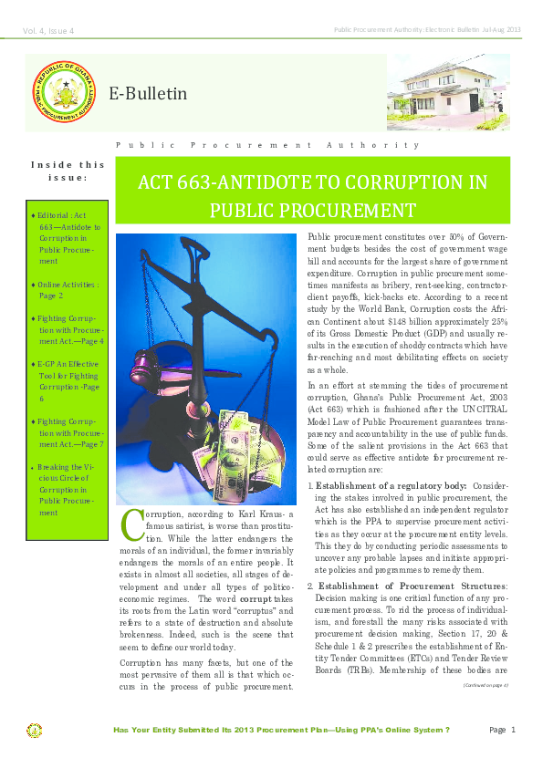 (PDF) Has Your Entity Submitted Its 2013 Procurement Plan—Using PPA's ...