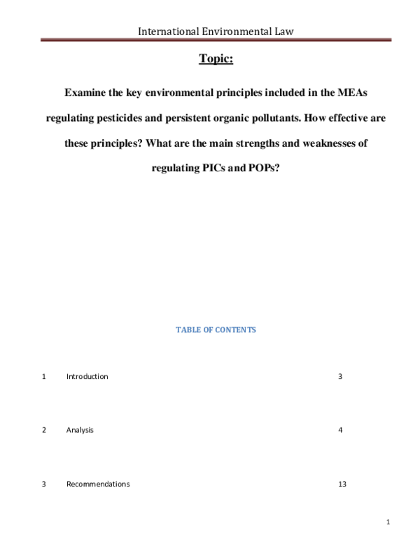 (DOC) Environment law assignment 002