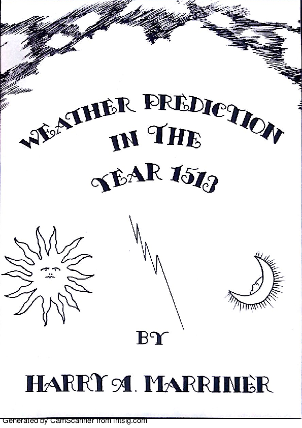 (PDF) Reasons for the Seasons: Weather Prediction in the Year 1513