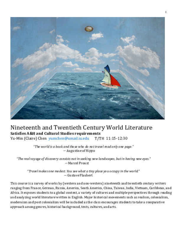(PDF) 19th and 20th Century World Literature