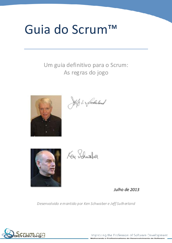 (PDF) Guia do Scrum™ Um guia definitivo para o Scrum: As regras do jogo