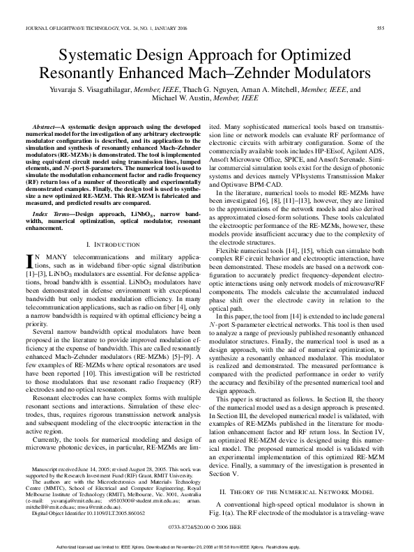 (PDF) Systematic Design Approach for Optimized Resonantly Enhanced Mach ...