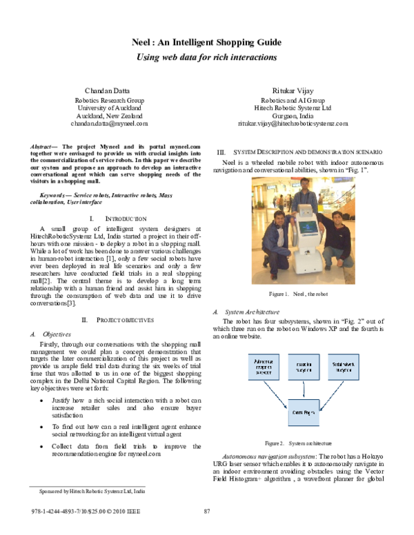 (PDF) Neel : An Intelligent Shopping Guide Using web data for rich ...