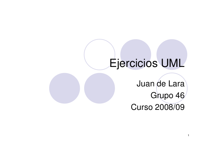 (PDF) Ejercicios UML