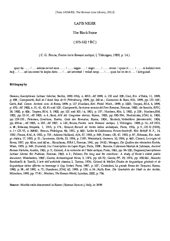 (PDF) Lapis niger