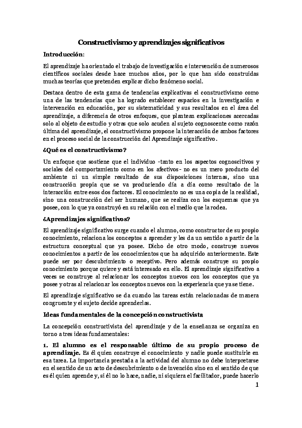 (DOC) Constructivismo