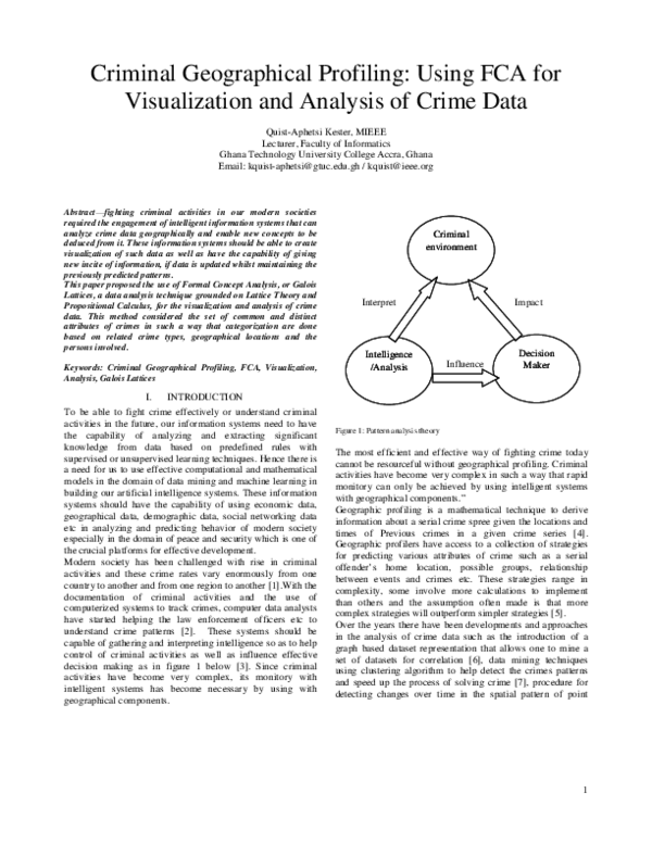 (PDF) Criminal Geographical Profiling: Using FCA for Visualization and ...