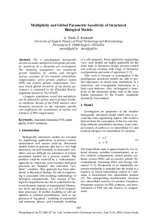 (PDF) Multiplicity and global parametric sensitivity of structured ...