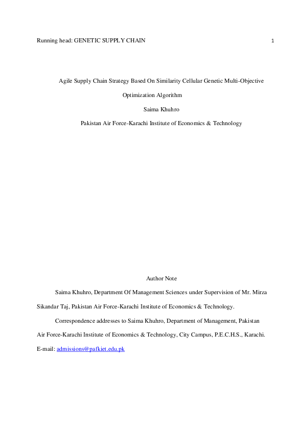 (PDF) Agile Supply Chain Strategy Based On Similarity Cellular Genetic Multi-Objective ...