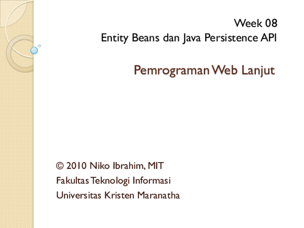 (PDF) Pemrograman Web Lanjut