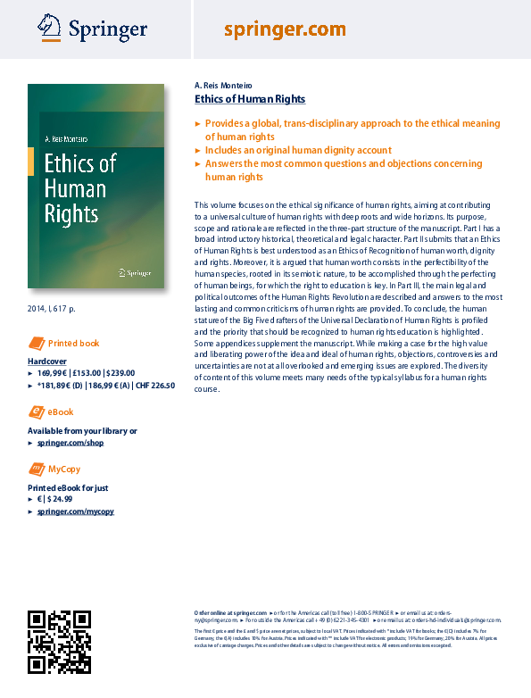 (PDF) Ethics of Human Rights