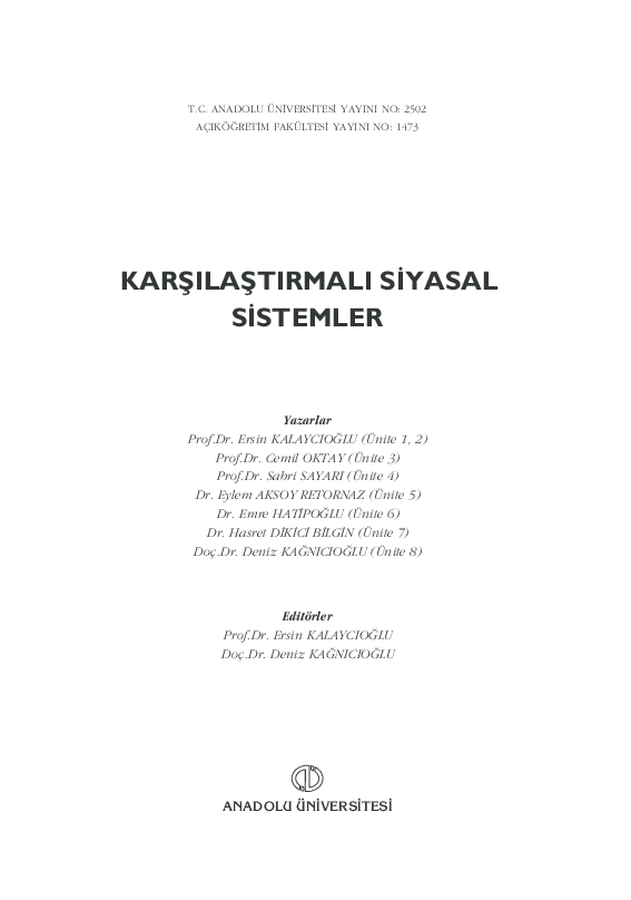 (PDF) KARfiILAfiTIRMALI S‹YASAL S‹STEMLER