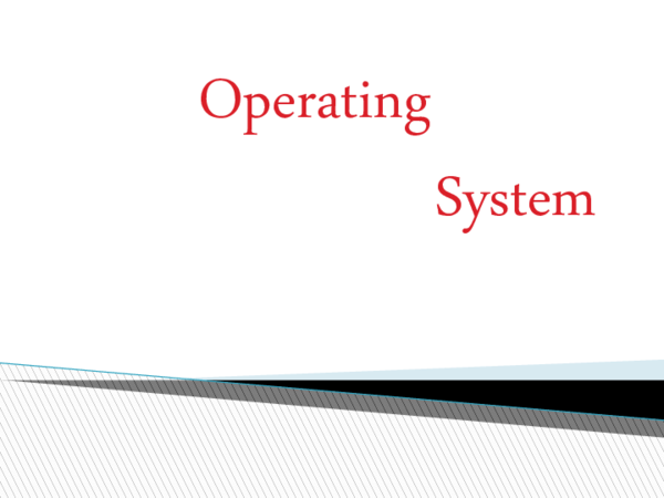 (PPT) Opertaing system and its function