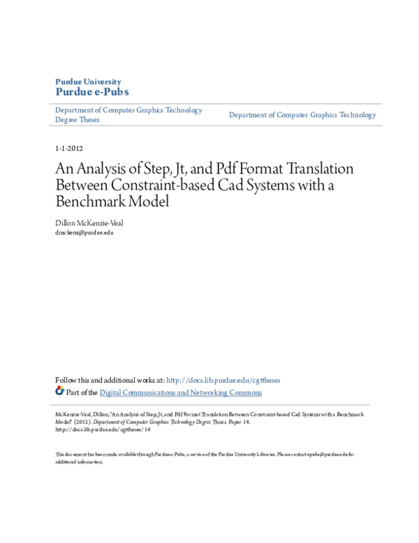 (PDF) Purdue University An Analysis of Step, Jt, and Pdf Format ...