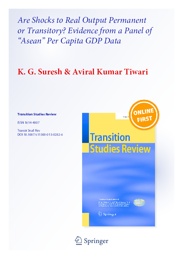 (PDF) ARE SHOCKS TO REAL OUTPUT PERMANENT OR TRANSITORY? EVIDENCE FROM ...