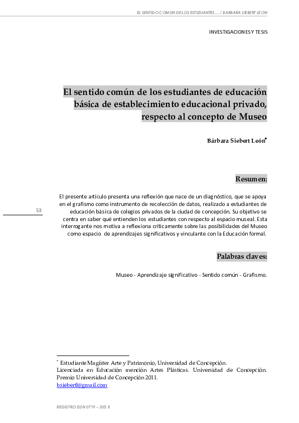 (PDF) EL SENTIDO COMUN DE LOS ESTUDIANTES… / BARBARA SIEBERT LEON ...