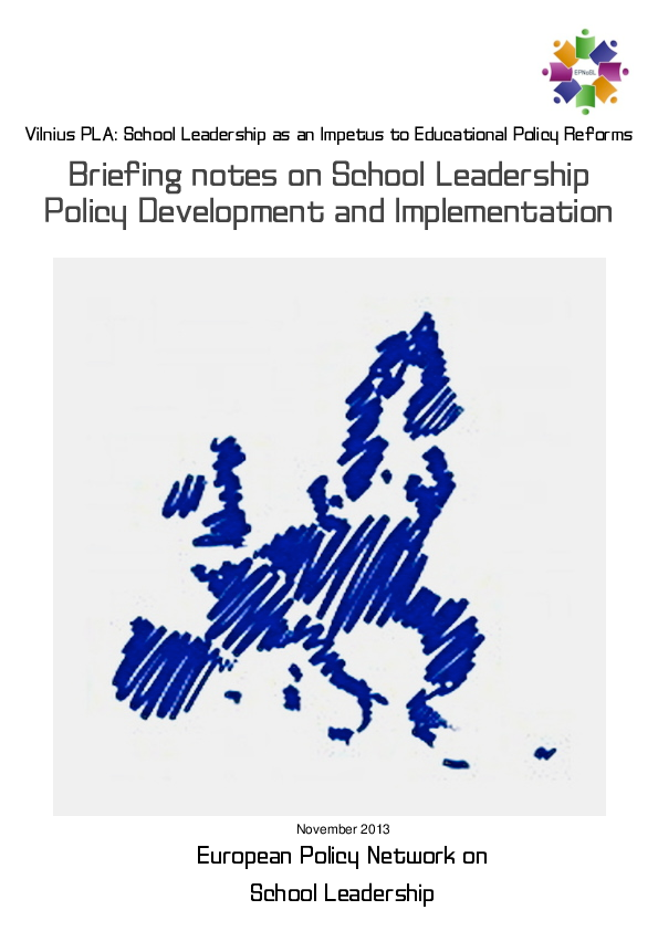 (PDF) School Leadership Policy Development and Implementation