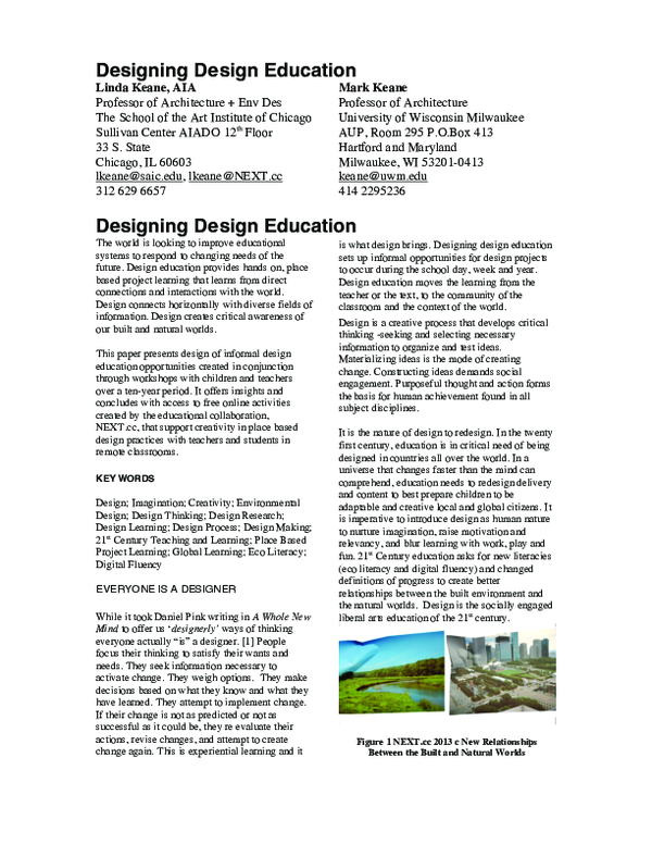 (PDF) Designing Design Education