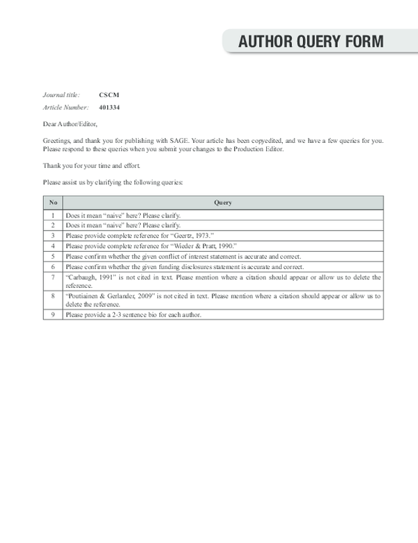 (PDF) AUTHOR QUERY FORM