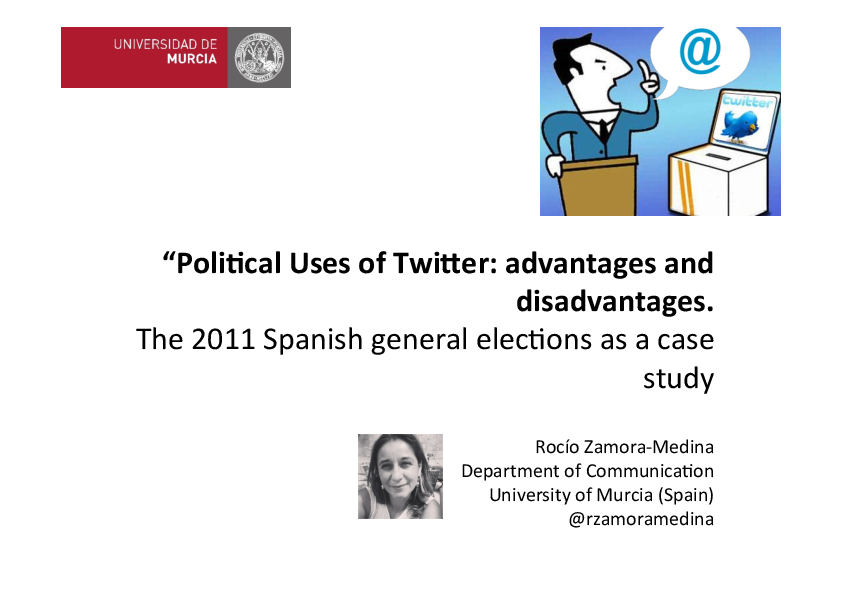 (PDF) "Political Uses of Twitter: advantages and disadvantages ...