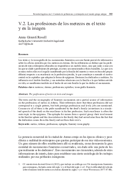 (PDF) Las profesiones de los metecos en el texto y en la imagen