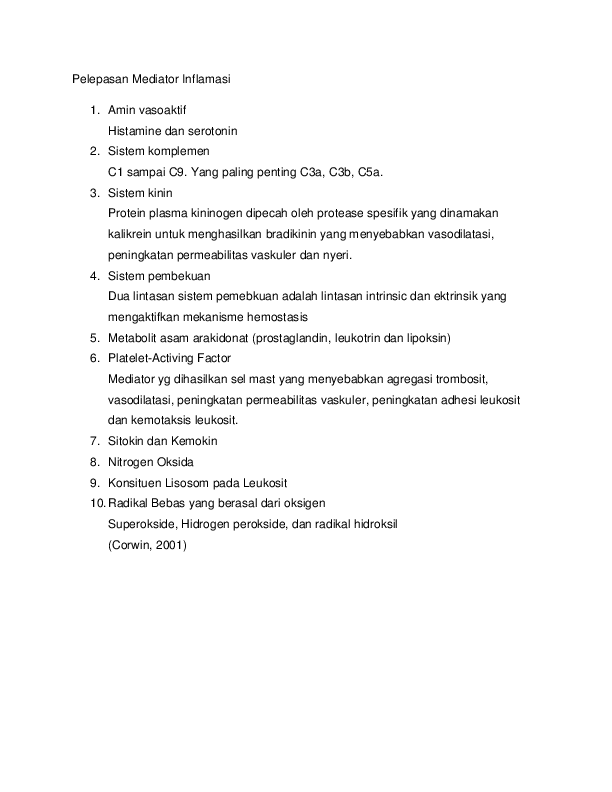 (DOC) Pelepasan Mediator Inflamasi 1