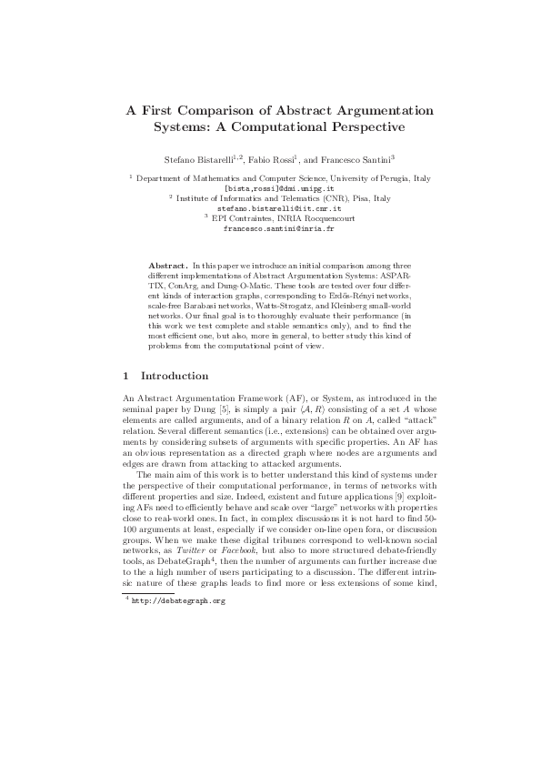 (PDF) A common computational framework for semiring-based argumentation systems