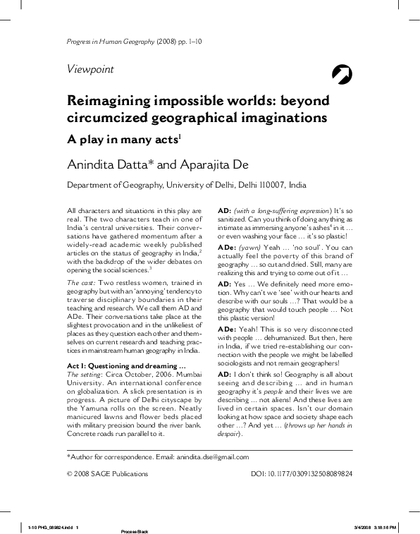 (PDF) Reimagining impossible worlds: beyond circumcized geographical ...