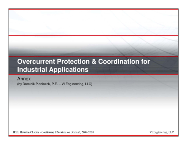 Pdf Overcurrent Protection And Coordination For Overcurrent Protection