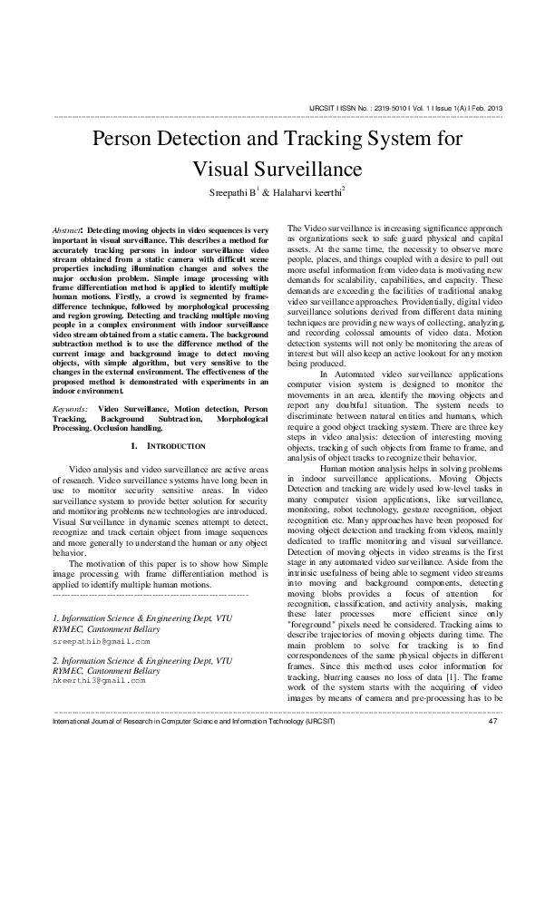 (PDF) IJRCSIT I ISSN No. : 2319-5010 I Vol. 1 I Issue 1(A) I Feb Person ...