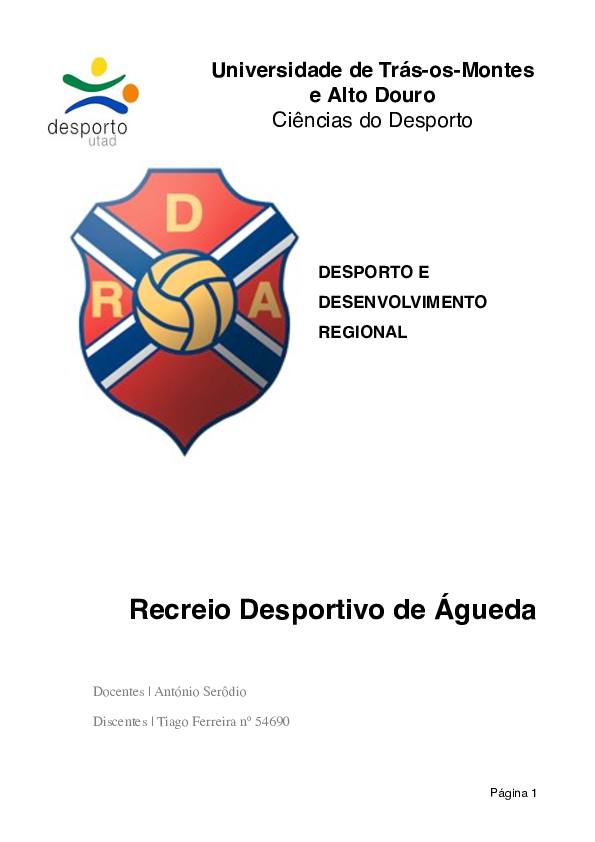 (PDF) Universidade de Trás-os-Montes e Alto Douro! Ciências do Desporto ...