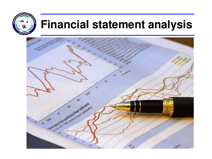 (PPT) FM - 6. Financial Statements Analysis MBA