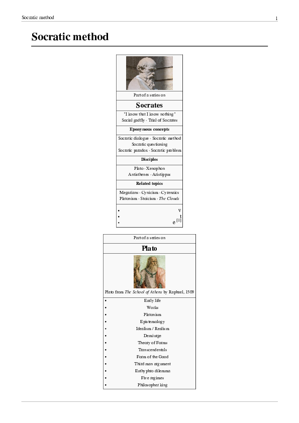 (PDF) Socratic method
