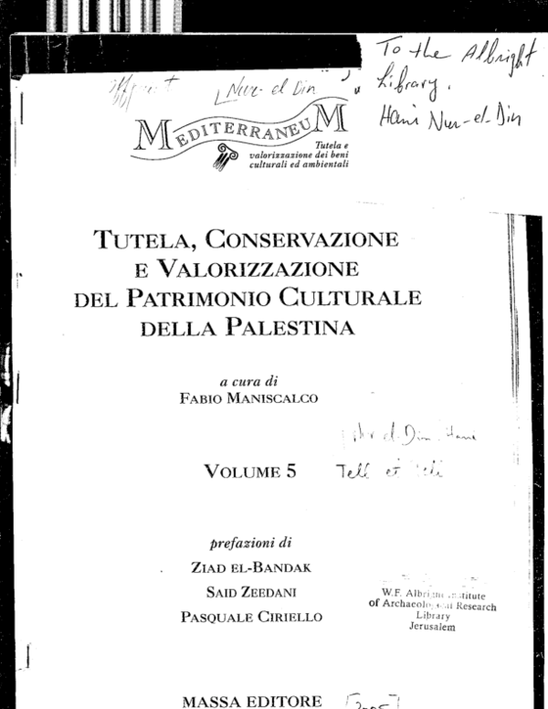 (PDF) Tell et Tell Site as a Model. Hani Nur el Din, Hamdan Taha, Issa ...