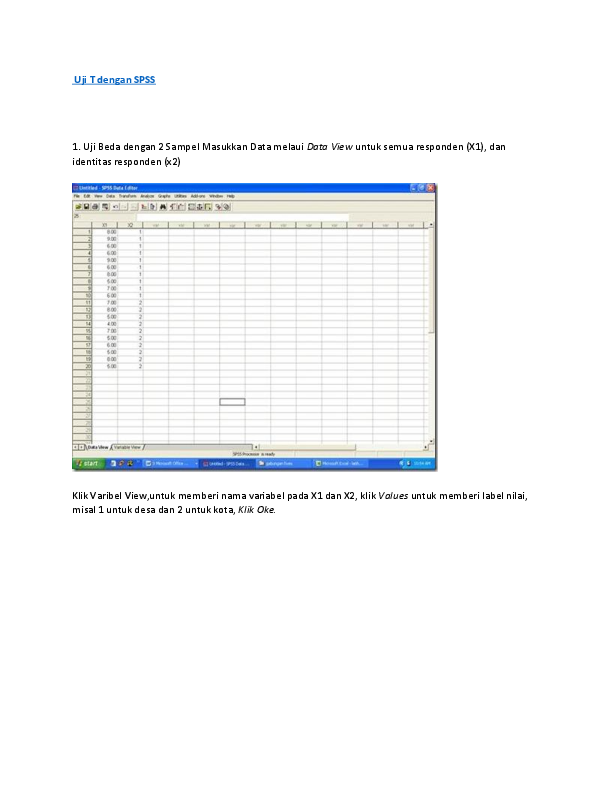 (PDF) Uji T dengan SPSS