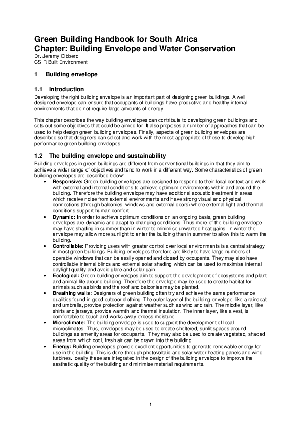 (PDF) The Building Envelope