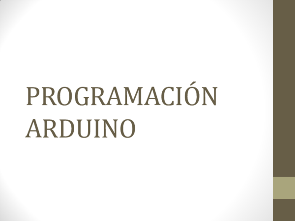 (PDF) PROGRAMACIÓN ARDUINO