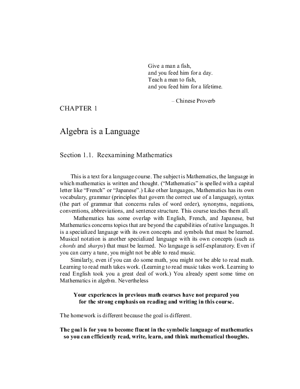 (PDF) The Language of Mathematics